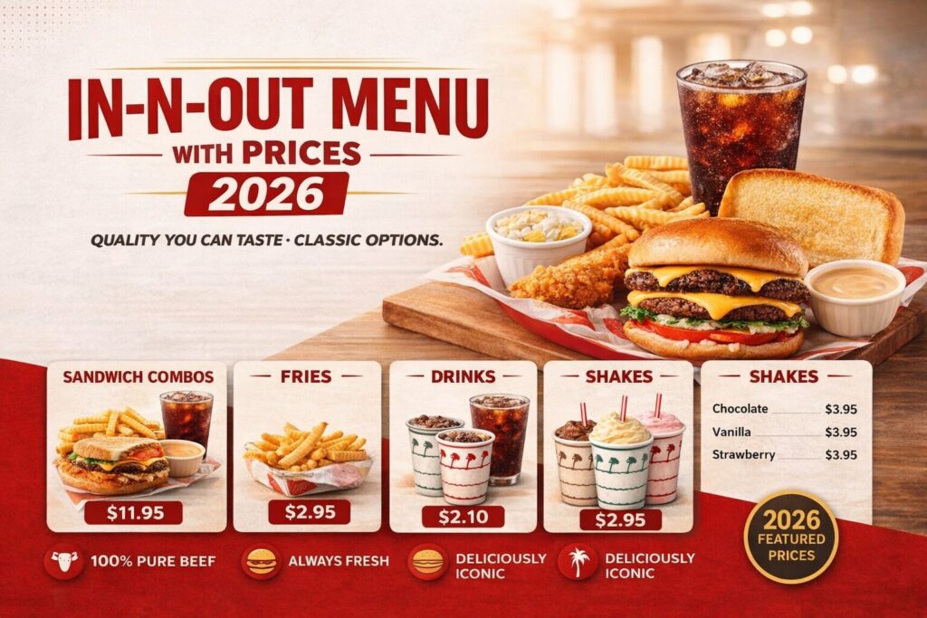 In-N-Out Menu Prices 2026 (Updated List & Deals)